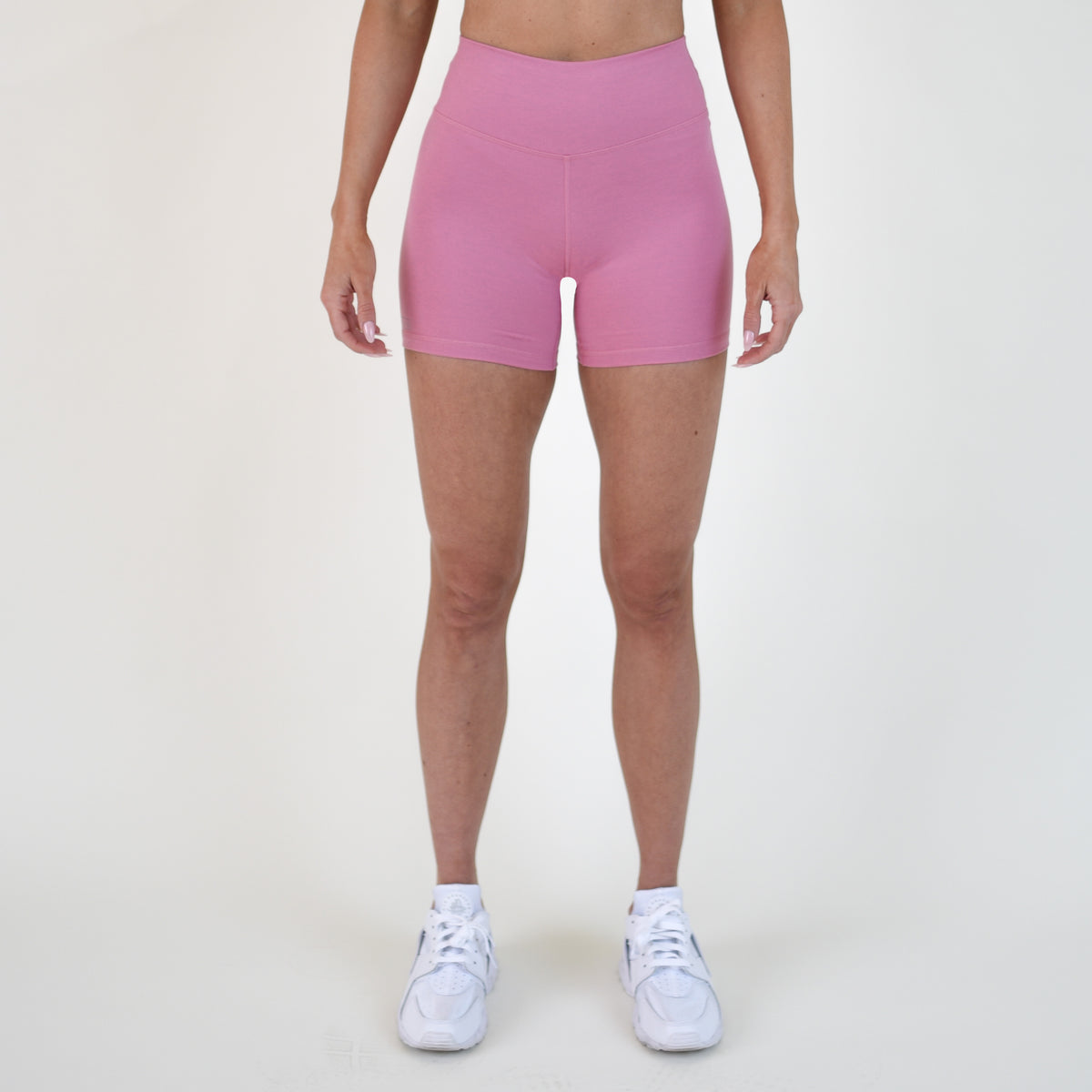 Heather Rose Curved High Rise Spandex Short - 5" - Go Go — FLEO