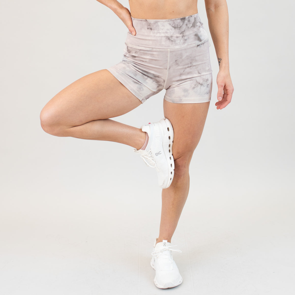 Ivory True High Rise Spandex Shorts — FLEO