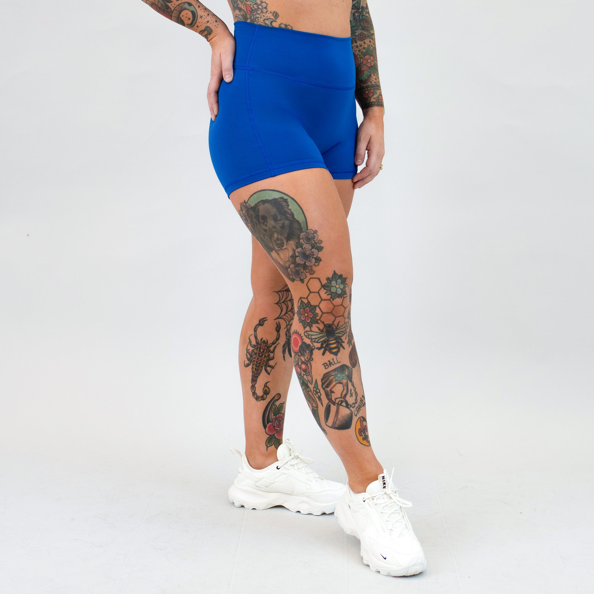 Cobalt No Front Seam High Rise Spandex Shorts — FLEO